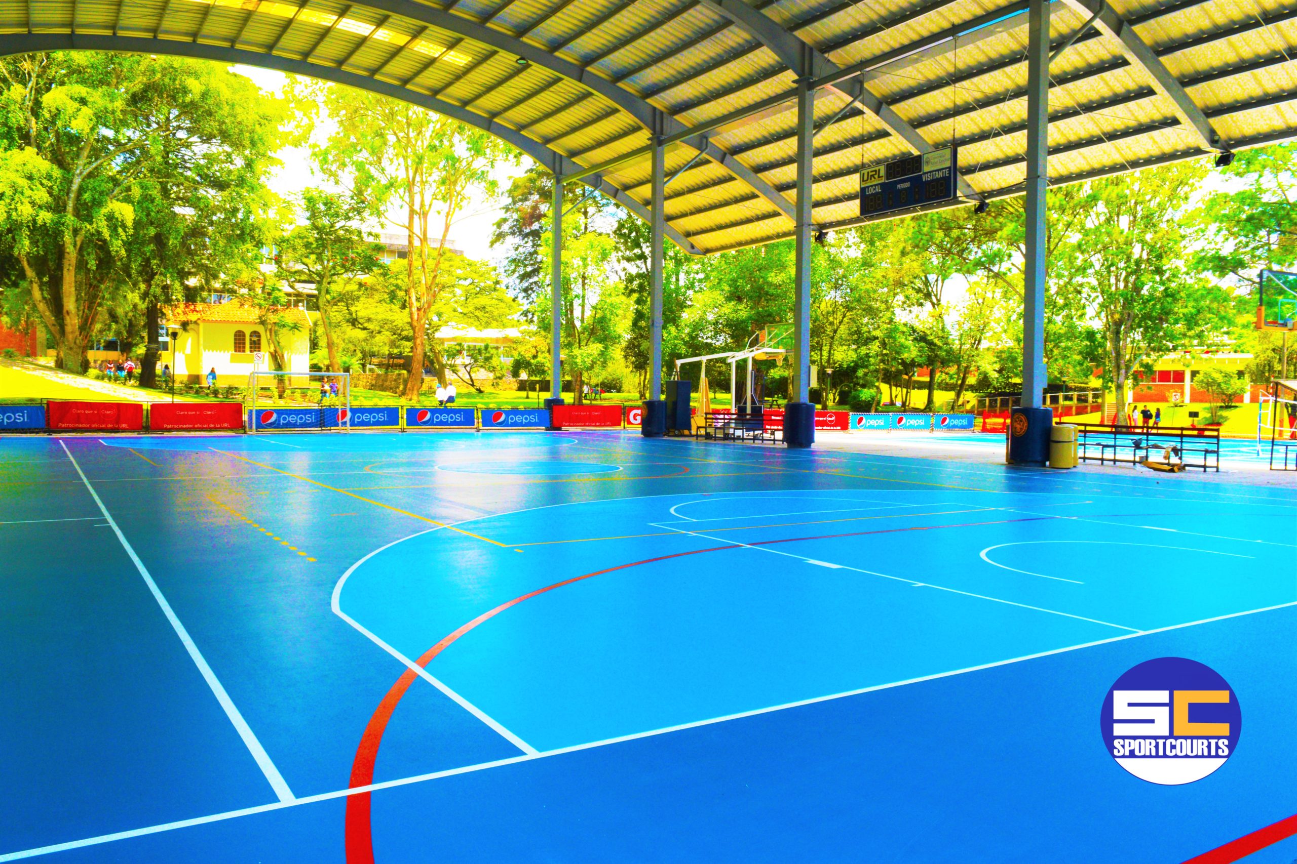 Cancha polideportiva 1 SportCourts en URL · SportCourts